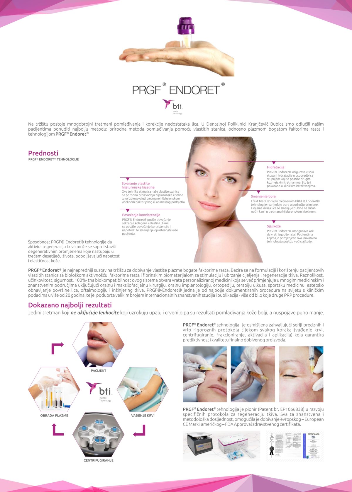 PRGF® Endoret® - Dentalna Poliklinika Kranjčević Bubica